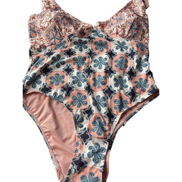 Target | Swim | Nwt Womans One Piece Bathing Suit Pink Blue Boho Target ...